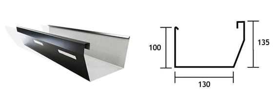 High Front Commercial Eaves Gutter, Northgate | Queensland Sheet Metal